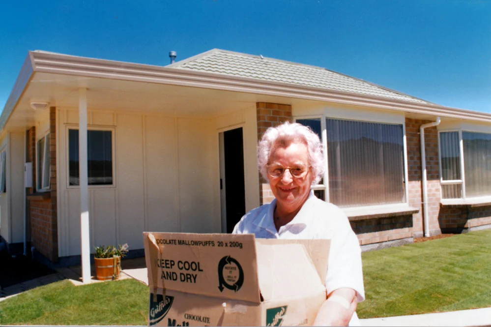 Kowhai Court Retirement Village, 17 John Street, opens; Betty Maycroft ...