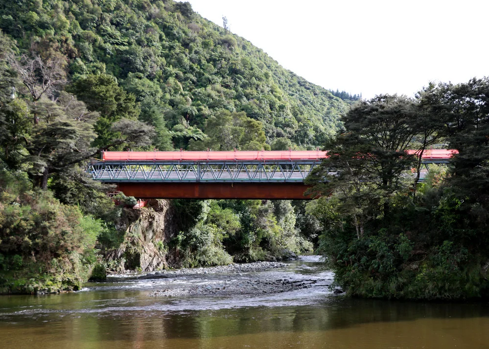 Akatarawa bridge 3 construction 12; day of completion, May 2017 ...