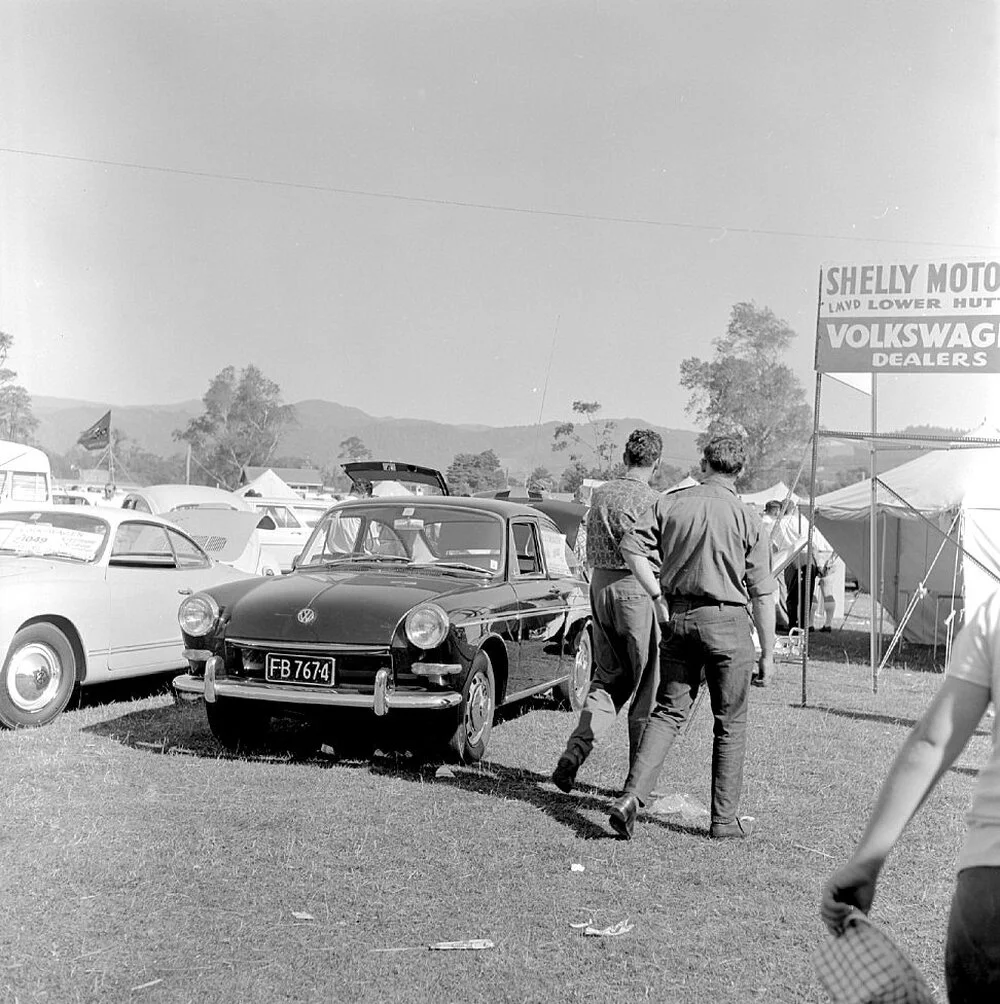 A & P show; cars; Shelly Motors' stand; Volkswagen dealer. | Record ...