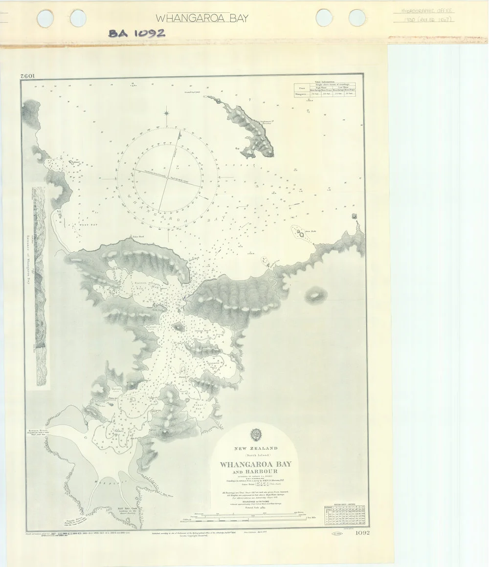 Whangaroa Bay and harbour / surveyed by J L Stokes, H.M.S. Acheron ...