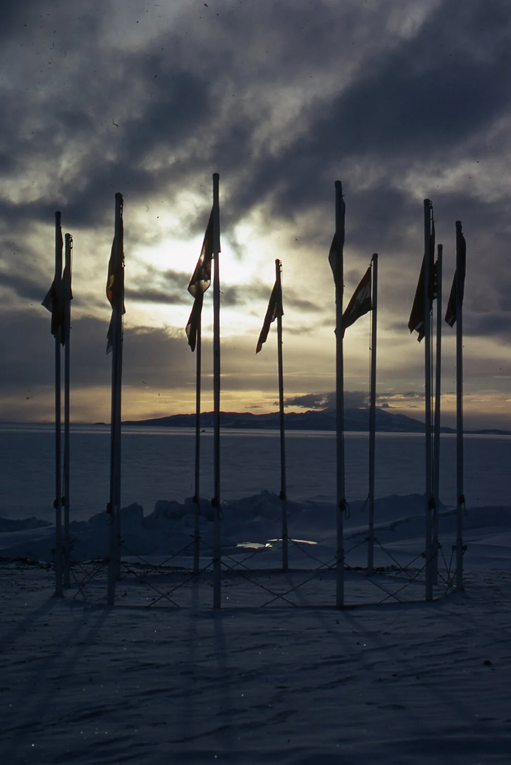 Treaty nation flags at Scott base | Record | DigitalNZ