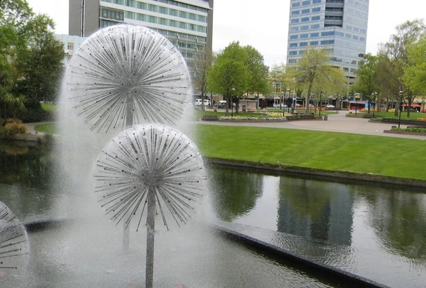 Ferrier Fountain, Christchurch Town Hall | Record | DigitalNZ
