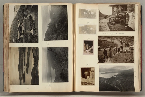 Summit Road scrapbook, pages 188 and 189 | Record | DigitalNZ